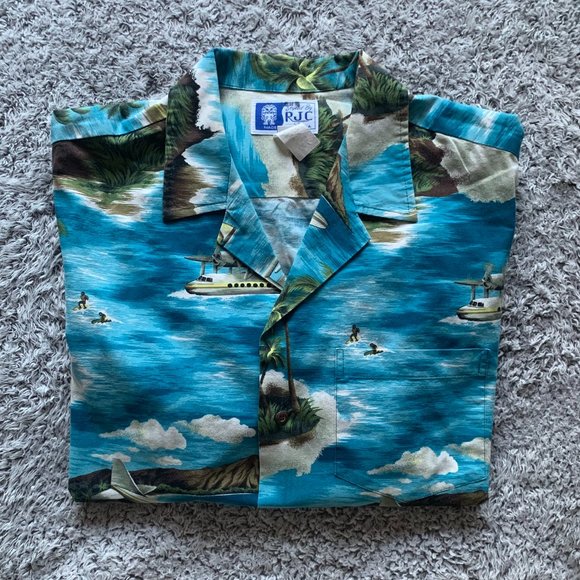 RJC | Shirts | Vintage Hawaiian Aloha Shirt Xl Rjc Made In Hawaii ...